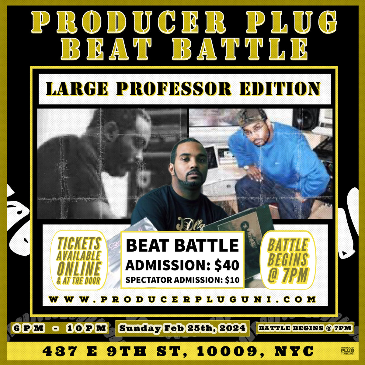 LARGE PROFESSOR PRODUCER PLUG BEAT BATTLE NYC Feb 25th, 2024 ...